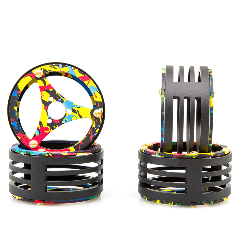 4Pcs Colorful 2.2 inch Aluminum Performance LightWeight RC Car Crawler ...